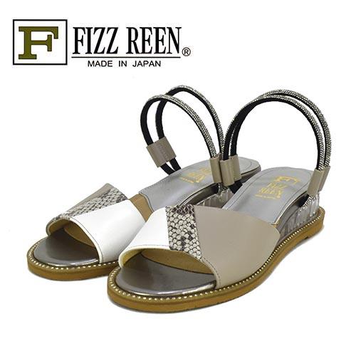 FIZZ REEN（フィズリーン） [SALE30%OFF] 革（スムースX型押） ビジューストラップ サンダル : GHILLI - 通販 - Yahoo!ショッピング