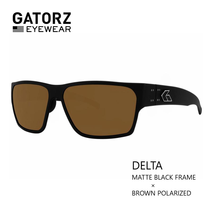 GATORZ DELTA MATTE BLACK FRAME × BROWN POLARIZED : サングラスのギアラボ365 - 通販 ...