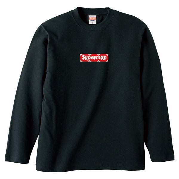 United Athle ストリート大人気ブランド ロンT 長袖 longsleeve ロングスリーブ オリジナル Superman コラボ パロディ ボックスロゴ オシャレ トレンド モード ...