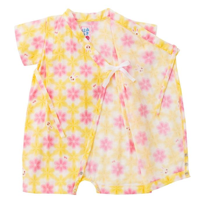 MIKI HOUSE ベビー服 日本製 うさこ お花柄甚平オール セットアップ 浴衣 夏 ハロウィン : おむつケーキ 出産祝い GIFT ...
