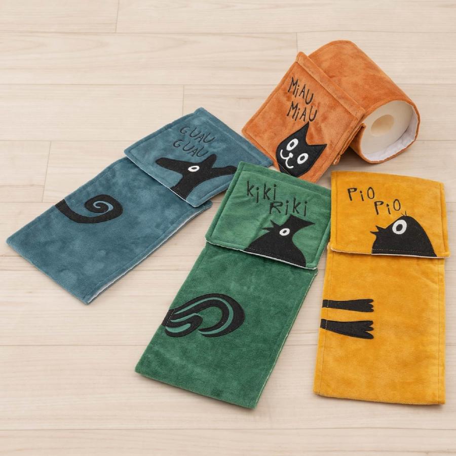 Jocomomola JOCOMOMOLA グアウグアウ トイレ ペーパーホルダーカバー ブルー ホコモモラ センコー 犬 おしゃれ ...