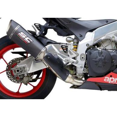 SCプロジェクト アプリリア RSV4 1100 Factory 2019-2020 SC1-R チタンスリップオンマフラー A18-91C ...