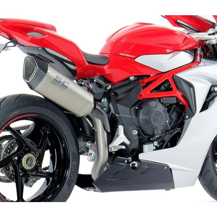 SCプロジェクト MVアグスタ F3 800 RC 18-24 SC1-R スリップオン “ハイポジション” & フルチタン リンクパイプ ...