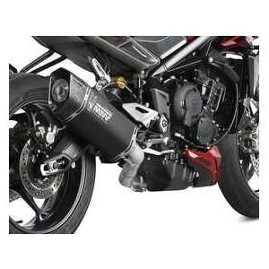 Mivv StreetTriple765RS 23-24 フルエキ(触媒あり) SR-1 チタンブラック T.026.LR1TB+ACC.077.A1 : GIGASTATION ヤフー店 ...