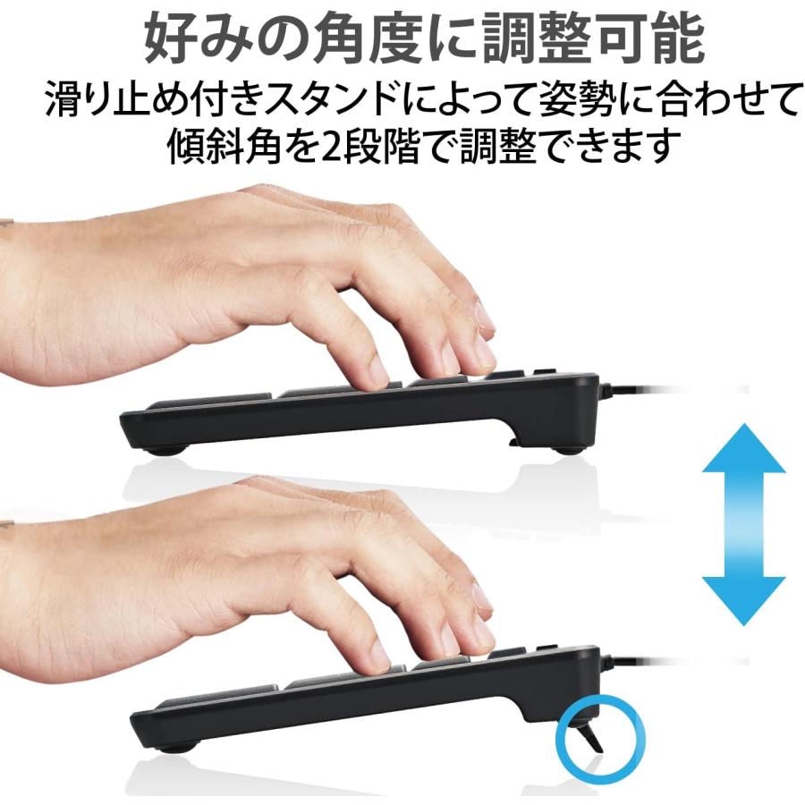 ELECOM エレコム キーボード 有線 フルキーボード 静音 テンキー付 抗菌 ブラック TK-FCM114SKBK : Gikstore - 通販 - Yahoo!ショッピング