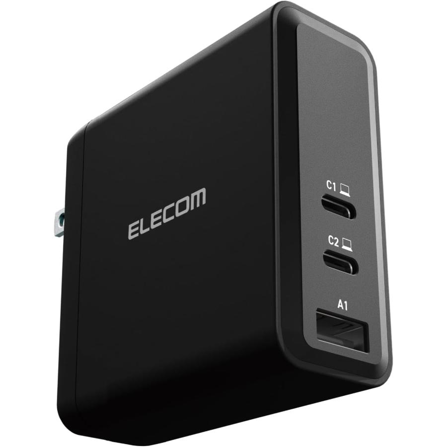 ELECOM エレコム 充電器 USB PD対応 140W USB-C×2 USB-A×1 PPS対応 PSE技術基準適合 Macbook Pro 16インチ等対応 ブラック MPA ...