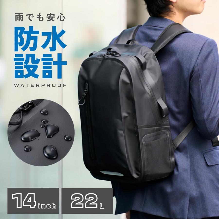 ELECOM エレコム バックパック ビジネスリュック 防水 14インチPC対応 ブラック BM-BPWP01BK : Gikstore - 通販 - Yahoo!ショッピング