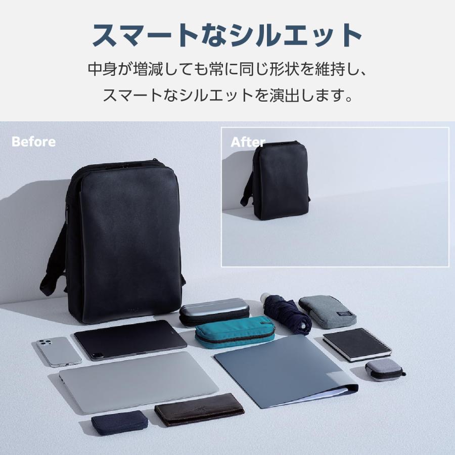 ELECOM エレコム バックパック ビジネスバックパック リュックサック デイパック REFLOK 2way 14インチ ブラック BM ...