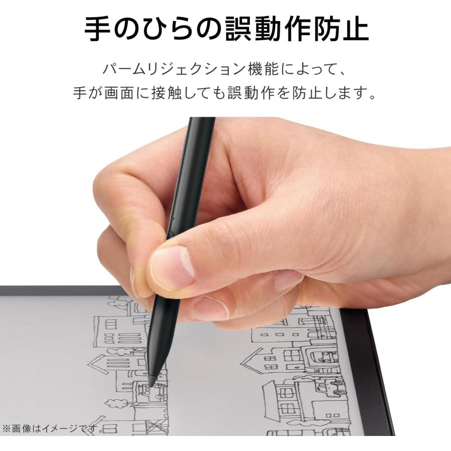 ELECOM エレコム タッチペン MPP2.0 Surface対応 【 Laptop 3/4/7 Go 2/3/4 Pro 8/9/10/11 With 5G 】 パームリジェクション 傾き ...