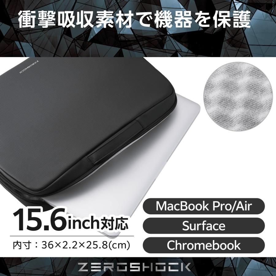 ELECOM エレコム PC用インナーバッグ ZEROSHOCK 合皮 整理タイプ 横型 15インチ ブラック ZSB-IBPRL15BK : Gikstore - 通販 - Yahoo!ショッピング