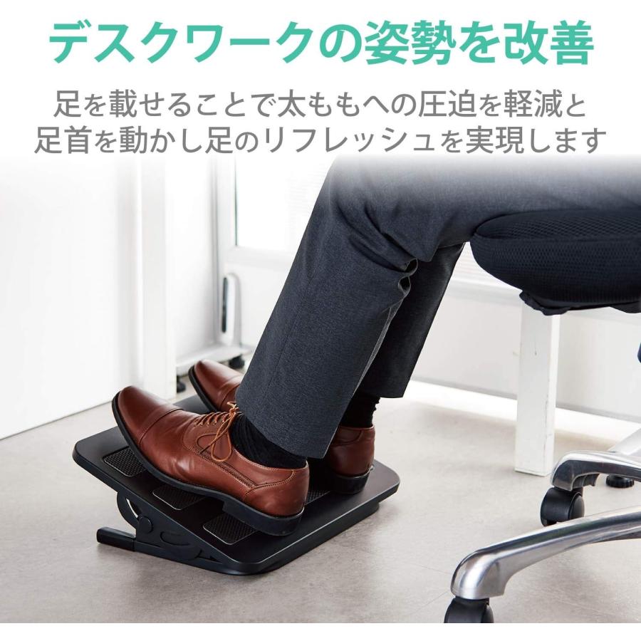 ELECOM エレコム(ELECOM) フットレスト スチール製 無段階調整 デスクワーク ブラック PCA-FR01BK : Gikstore - 通販 - Yahoo!ショッピング