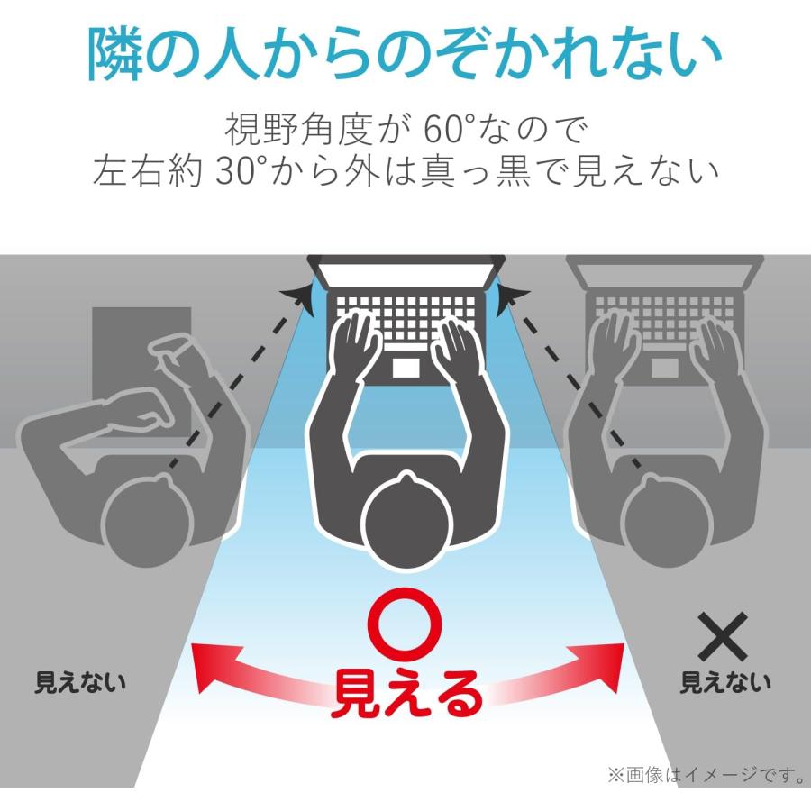 ELECOM エレコム MacBook Pro 16インチ (2023/2021年発売モデル)対応 のぞき見防止フィルター アンチグレア マグネットタイプ ブルーライトカット EF ...