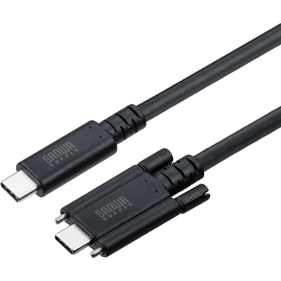 SANWA SUPPLY サンワサプライ USB 20Gbps Type-Cケーブル（デュアルスクリューロック・240W・1m） KU-20GCCPEDSL10 : Gikstore - 通販 ...
