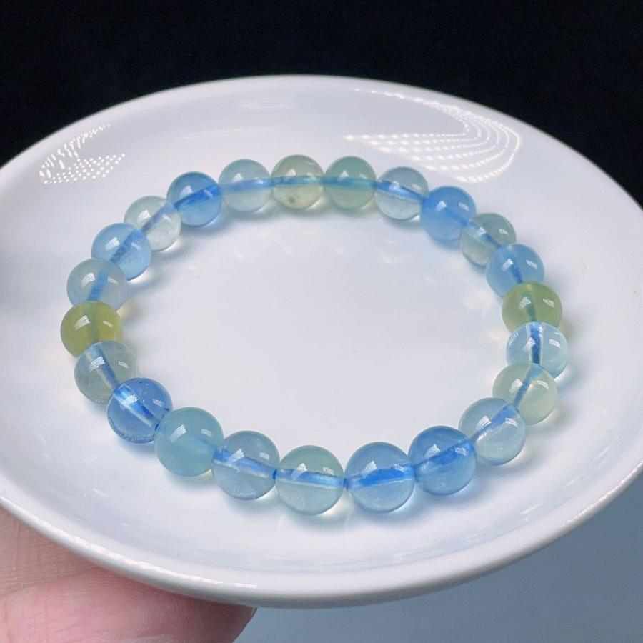 PROME 天然石 アクアマリン 8mm ブレスレット NO.P112 : p112 : PROME 天然石 - 通販 - Yahoo!ショッピング
