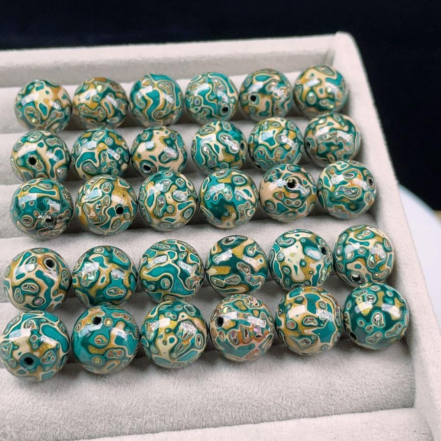 PROME 螺鈿 丸玉 12-13mm (伝統工芸である漆工芸品の加飾法の一つです) 貫通孔 NO.P1360 : 天然石工場直売店 ...