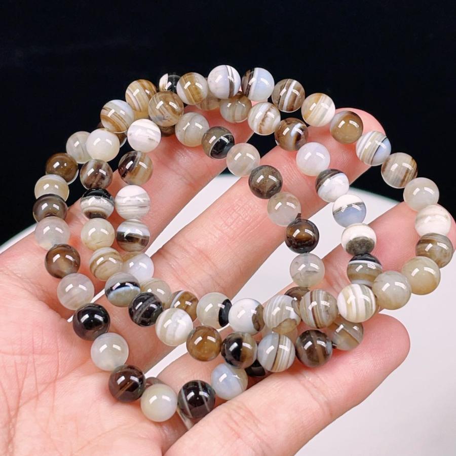 PROME 天然石 ペルシャアゲート 7-8mm ブレスレット NO.P1483 : 天然石工場直売店 PROME - 通販 - Yahoo!ショッピング