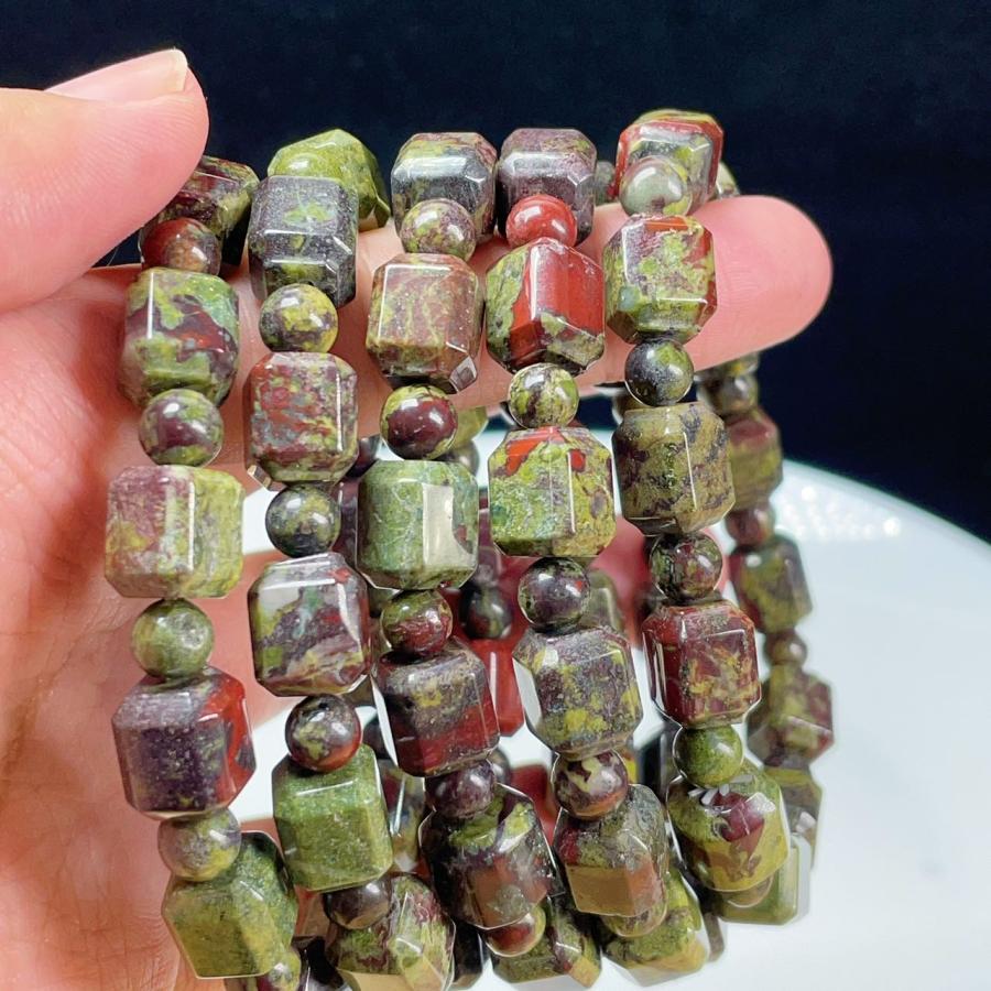 PROME 天然石 ブラッドストーン ブレスレット NO.P1828 :P1828:PROME - 通販 - Yahoo!ショッピング