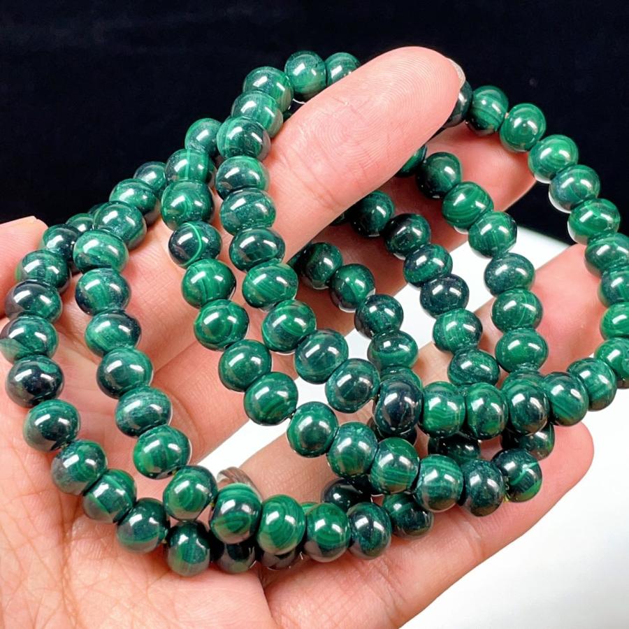 PROME 天然石 マラカイト 8mm ブレスレット NO.P1933 : 天然石工場直売店 PROME - 通販 - Yahoo!ショッピング
