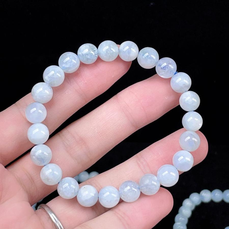 PROME 天然石 キャッツアイ ・アクアマリン 8mm【変種】ブレスレット NO.P2416 : p2416 : 天然石工場直売店 ...