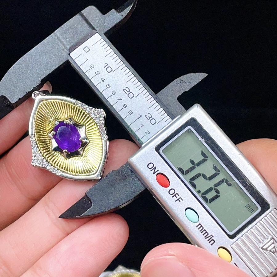 PROME 天然石 アメジスト・白銅・ペンダントトップ NO.P2690 :P2690:PROME - 通販 - Yahoo!ショッピング