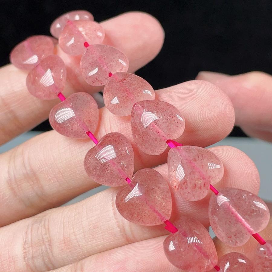 PROME 天然石 ストロベリークオーツ 12mm ブレスレット NO.P27 : 天然石工場直売店 PROME - 通販 - Yahoo!ショッピング