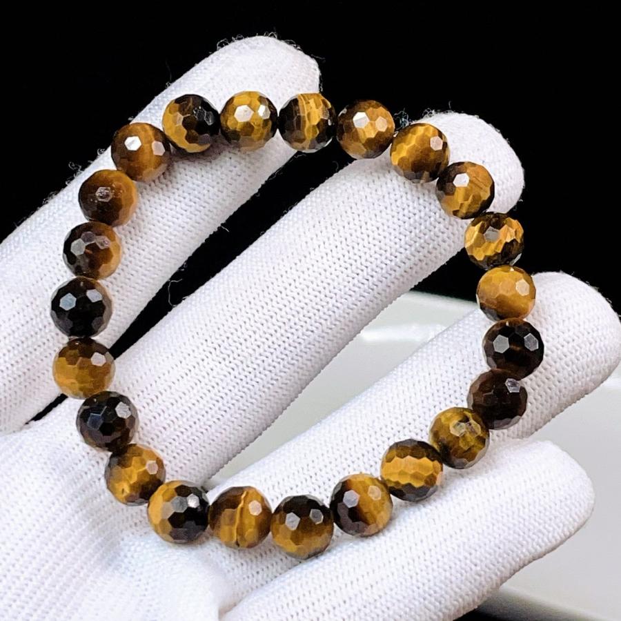 PROME 天然石 タイガーアイ・南アフリカ産・ブレスレット NO.P3797 :P3797:PROME 天然石 - 通販 - Yahoo!ショッピング