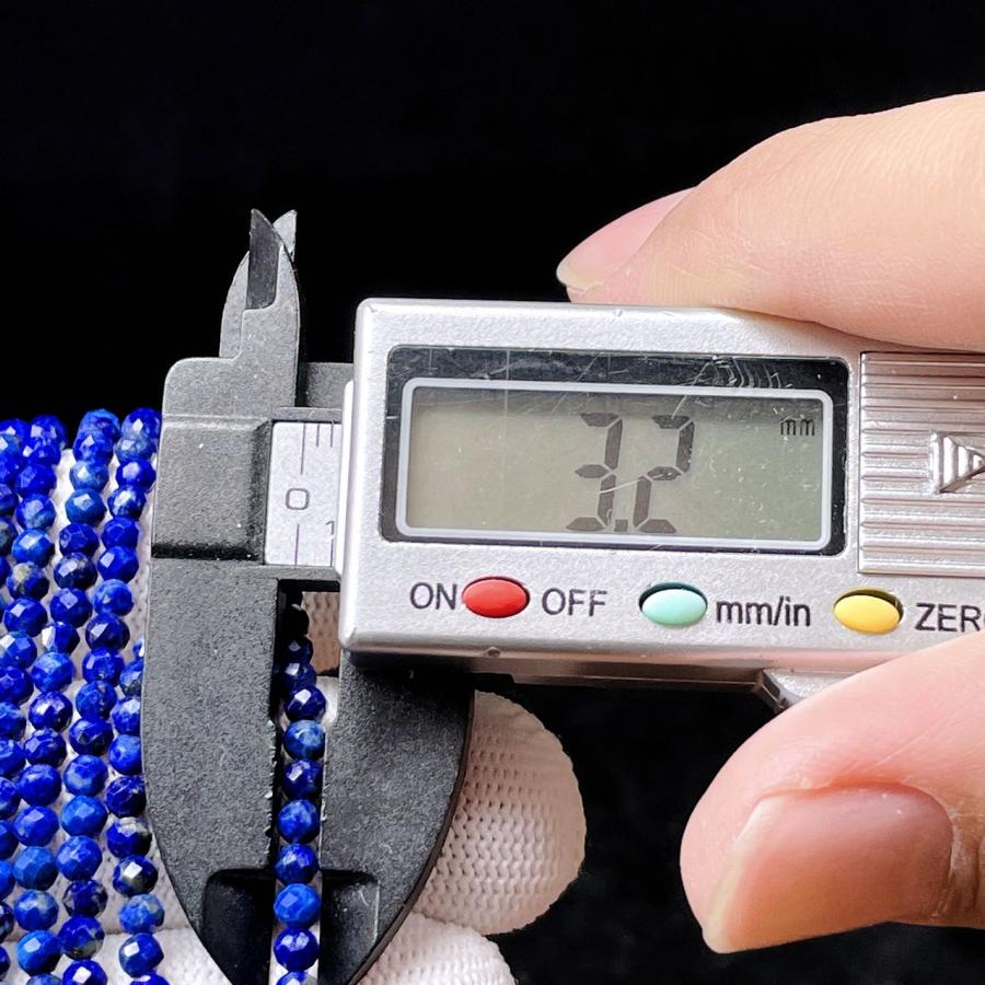 PROME 天然石・高品質 ・ラピスラズリ・アフガニスタン産・ミラーボールカット・3mm ・40cm・連材 【商品詳細動画付き】NO.P4536 : p4536 : 天然石工場直売店 ...