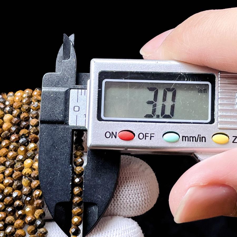 PROME 天然石・高品質 ・イエロータイガーアイ・南アフリカ産・ミラーボールカット・3mm ・40cm・連材 【商品詳細動画付き】NO.P4552 : 天然石工場直売店 PROME - 通販 ...