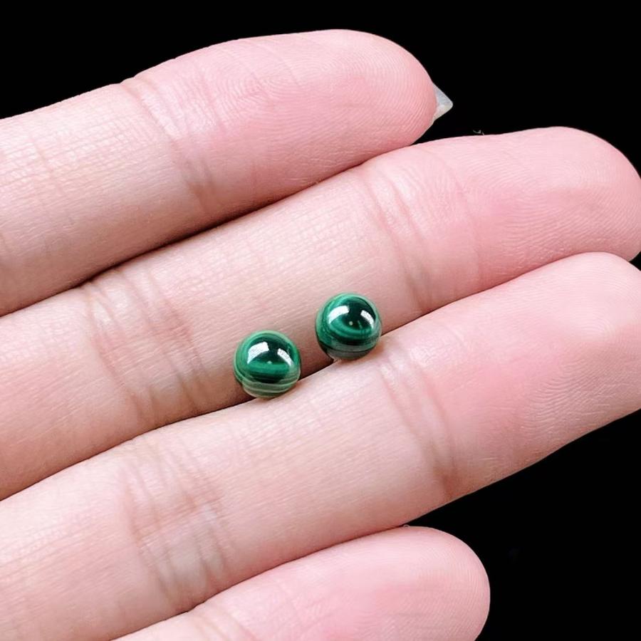 PROME 天然石・特別仕様品・マラカイト・6-6.5mm・SILVER925製・シルバー・金属アレルギー対応・ピアス・P4735 : 天然石 ...