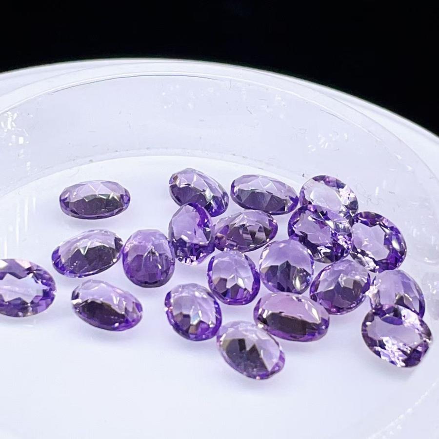 PROME・天然石・高品質・アメジスト・ブラジル産・ルース・5x7mm・ファセットカットルース P6508 : 天然石工場直売店 PROME ...