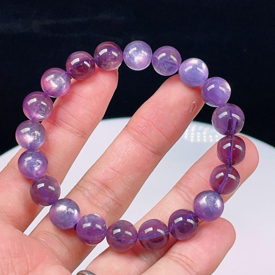 PROME 天然石 一点物 パープルマイカ ブレスレット NO.V1056 : 天然石工場直売店 PROME - 通販 - Yahoo!ショッピング