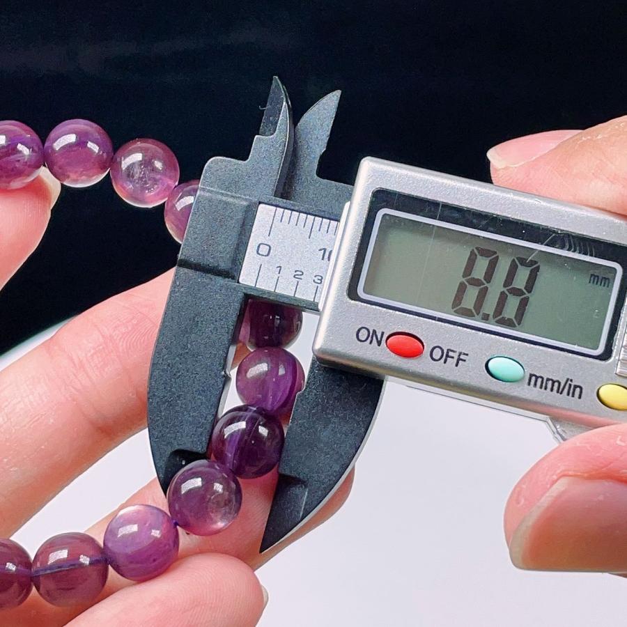 PROME 天然石 一点物 パープルマイカ ブレスレット NO.V1065 : v1065 : 天然石工場直売店 PROME - 通販 - Yahoo!ショッピング