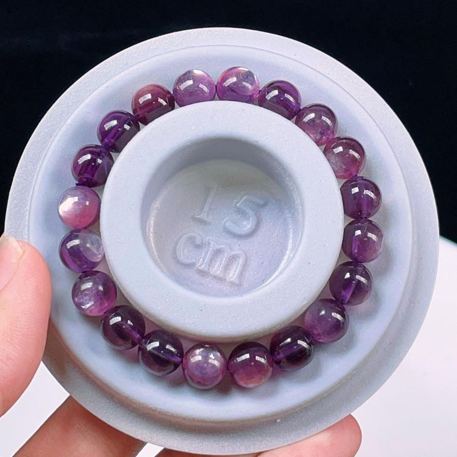 PROME 天然石 一点物 パープルマイカ ブレスレット NO.V1065 : v1065 : 天然石工場直売店 PROME - 通販 - Yahoo!ショッピング