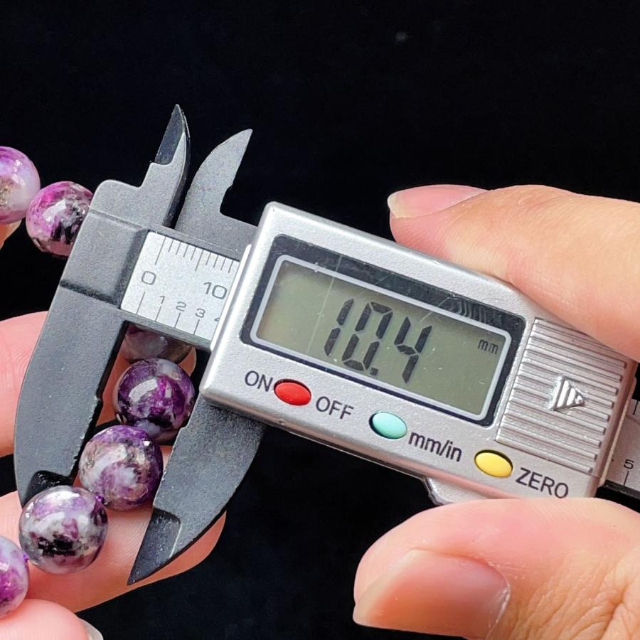 PROME 天然石 一点物 レピドライト（リチア雲母）ブレスレット NO.V14030 : 天然石工場直売店 PROME - 通販 ...