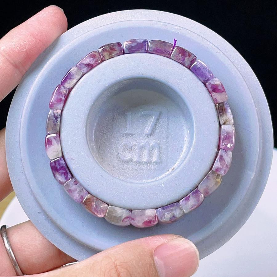 PROME 天然石 一点物 超希少 天然色 ミックスカラー マイカ ブレスレット NO.V2058 : 天然石工場直売店 PROME - 通販 ...