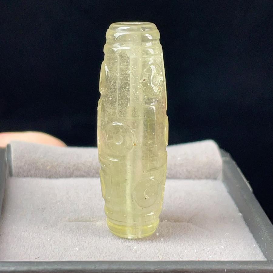 PROME 天然石 一点物 リビアングラス 九眼天珠 手彫り 貫通孔 NO.V2338 : 天然石工場直売店 PROME - 通販 ...