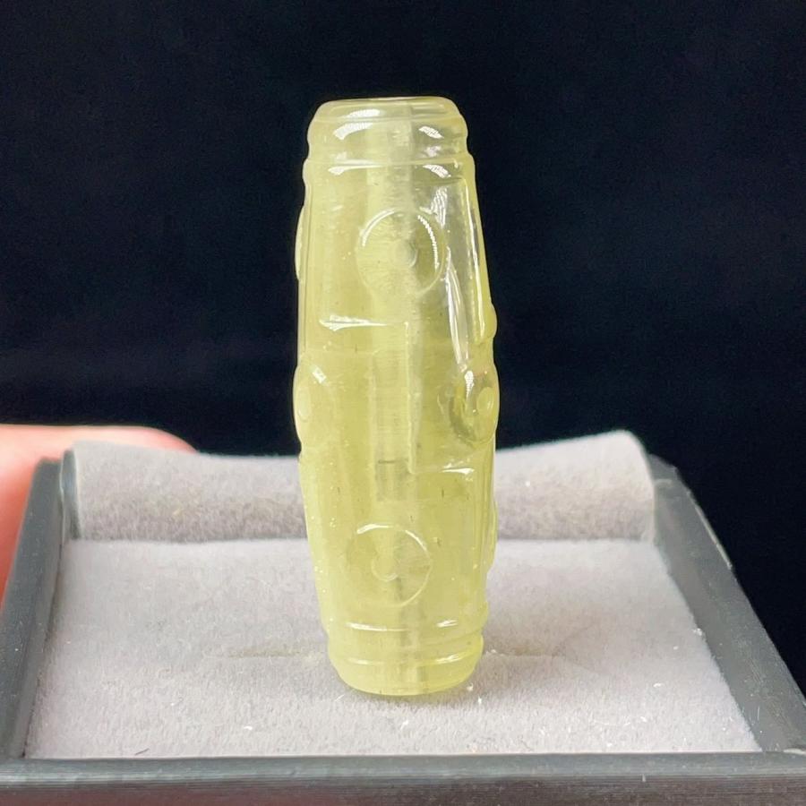 PROME 天然石 一点物 リビアングラス 九眼天珠 手彫り 貫通孔 NO.V2345 : 天然石工場直売店 PROME - 通販 ...