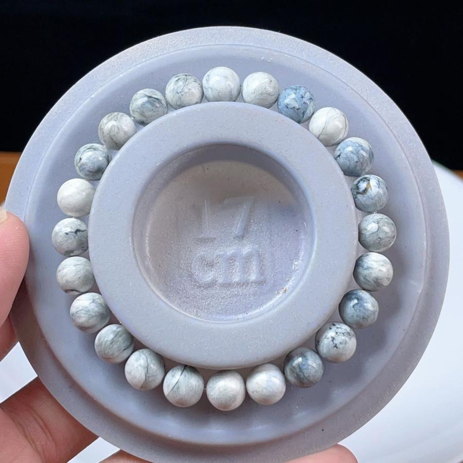 PROME 天然石 一点物 ブルーオパール 水に入れると変色します（オーストラリア産）ブレスレット NO.V2997 : 天然石工場直売店 ...