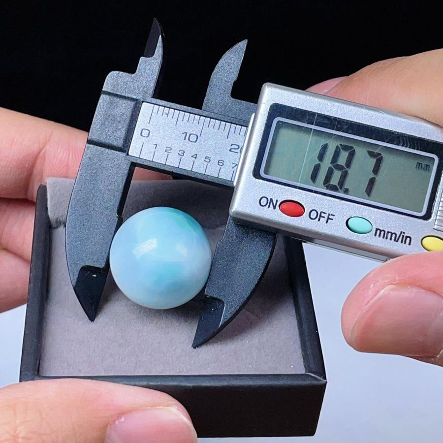 PROME 天然石 一点物 ラリマー 丸ビーズ 貫通孔 粒売り NO.V3697 : 天然石工場直売店 PROME - 通販 - Yahoo!ショッピング