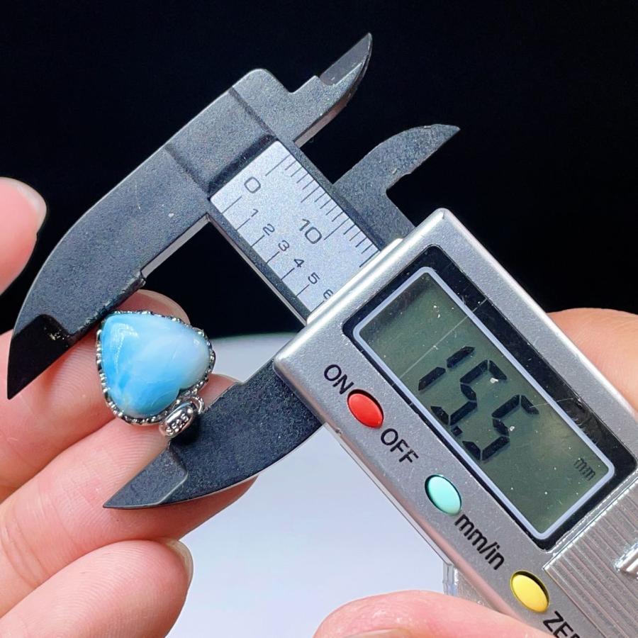 PROME 天然石 一点物 ラリマー 銀 シルバー S925 NO.V5724 : 天然石工場直売店 PROME - 通販 - Yahoo!ショッピング