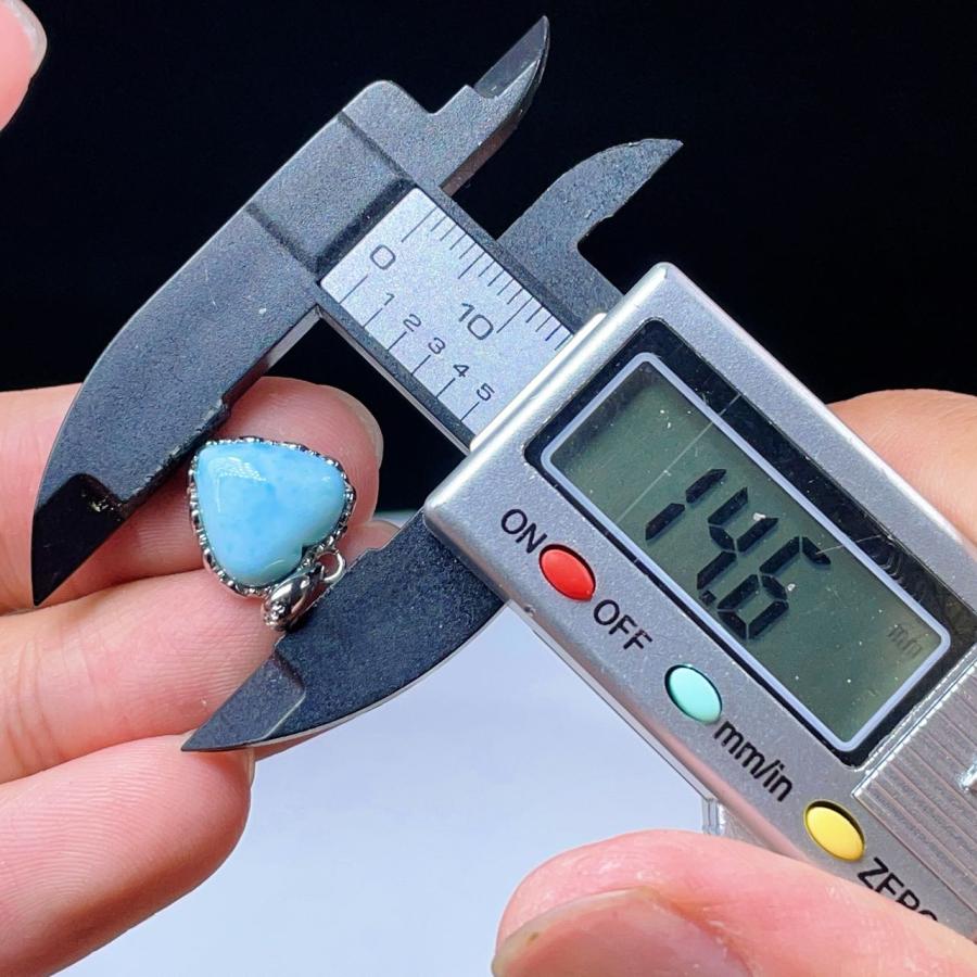 PROME 天然石 一点物 ラリマー 銀 シルバー S925 NO.V5727 : 天然石工場直売店 PROME - 通販 - Yahoo!ショッピング