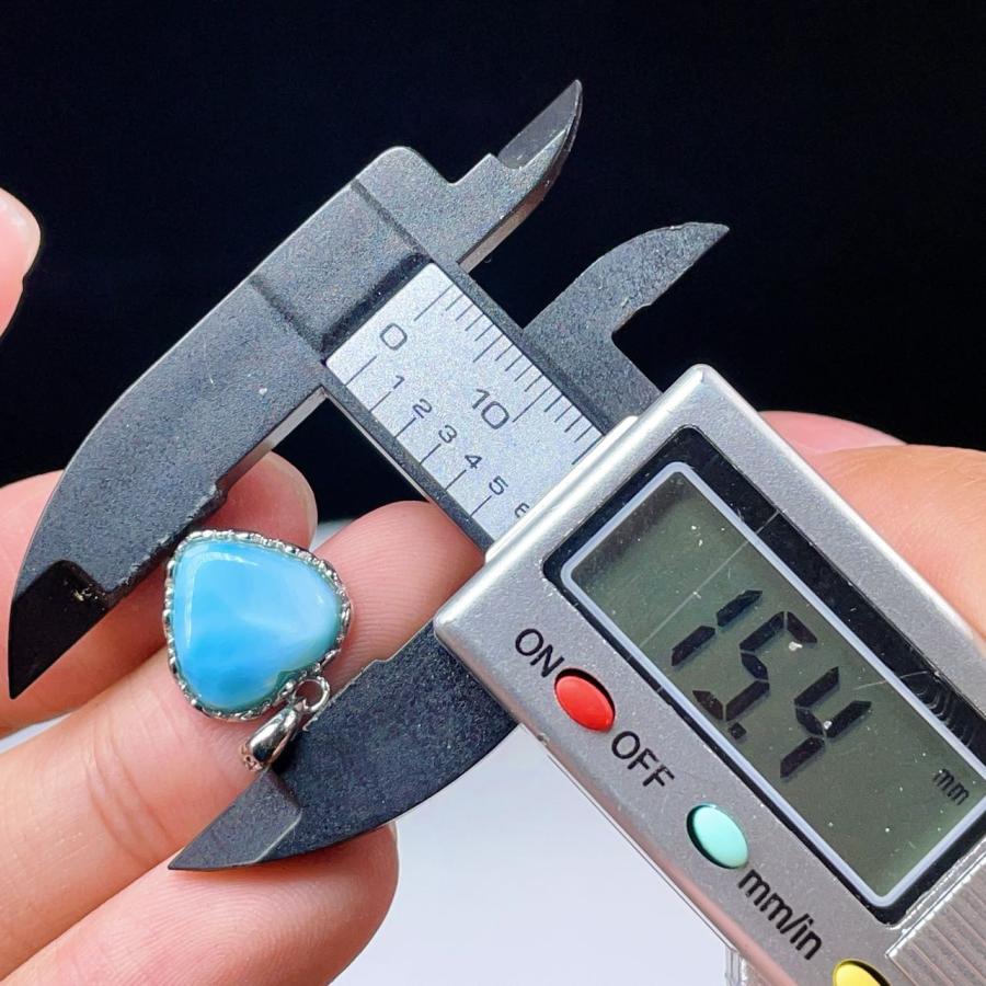 PROME 天然石 一点物 ラリマー 銀 シルバー S925 NO.V5733 : 天然石工場直売店 PROME - 通販 - Yahoo!ショッピング