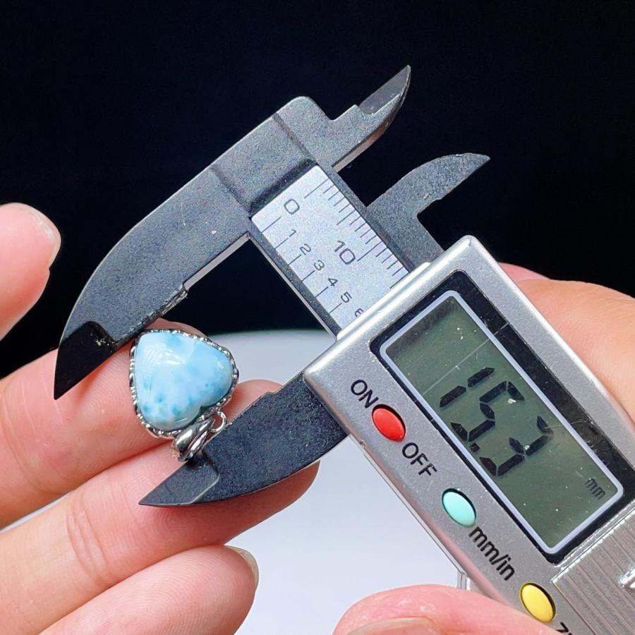 PROME 天然石 一点物 ラリマー 銀 シルバー S925 NO.V5738 : 天然石工場直売店 PROME - 通販 - Yahoo!ショッピング