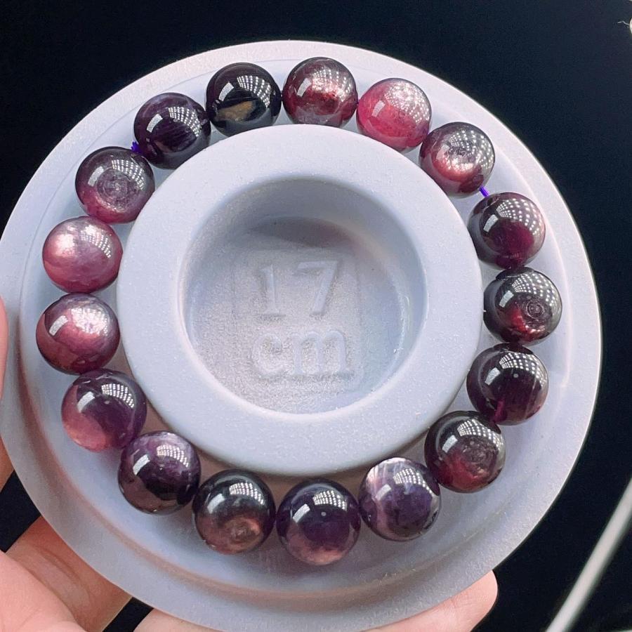 PROME 天然石 一点物 パープルマイカ ブレスレット NO.V819 : v819 : 天然石工場直売店 PROME - 通販 - Yahoo!ショッピング