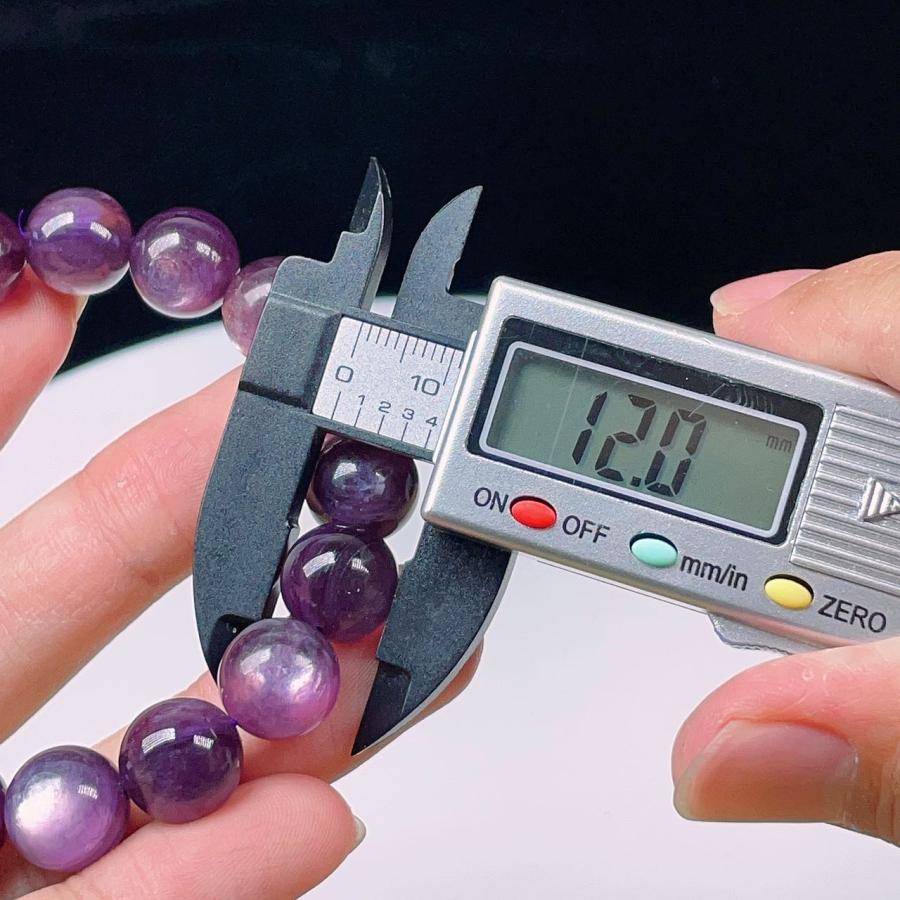 PROME 天然石 一点物 パープルマイカ ブレスレット NO.V989 : 天然石工場直売店 PROME - 通販 - Yahoo!ショッピング