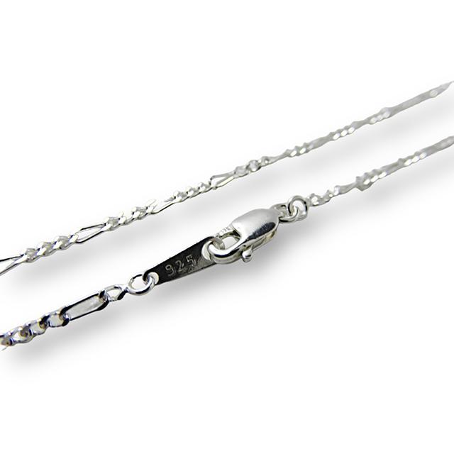 フィガロチェーン シルバーチェーン 1.7mm 55cm シルバー925 ネックレス : シルバーチェーンと革紐 銀化粧 - 通販 - Yahoo!ショッピング