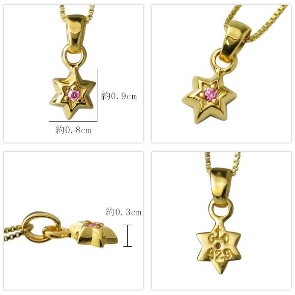 GRAN DEUR 星 スター 天然 トルマリン アクアマリン K18ゴールドコーティング シルバーネックレス(チェーン付き) シルバー925 銀 18金 プレゼント :GD-J521 ...
