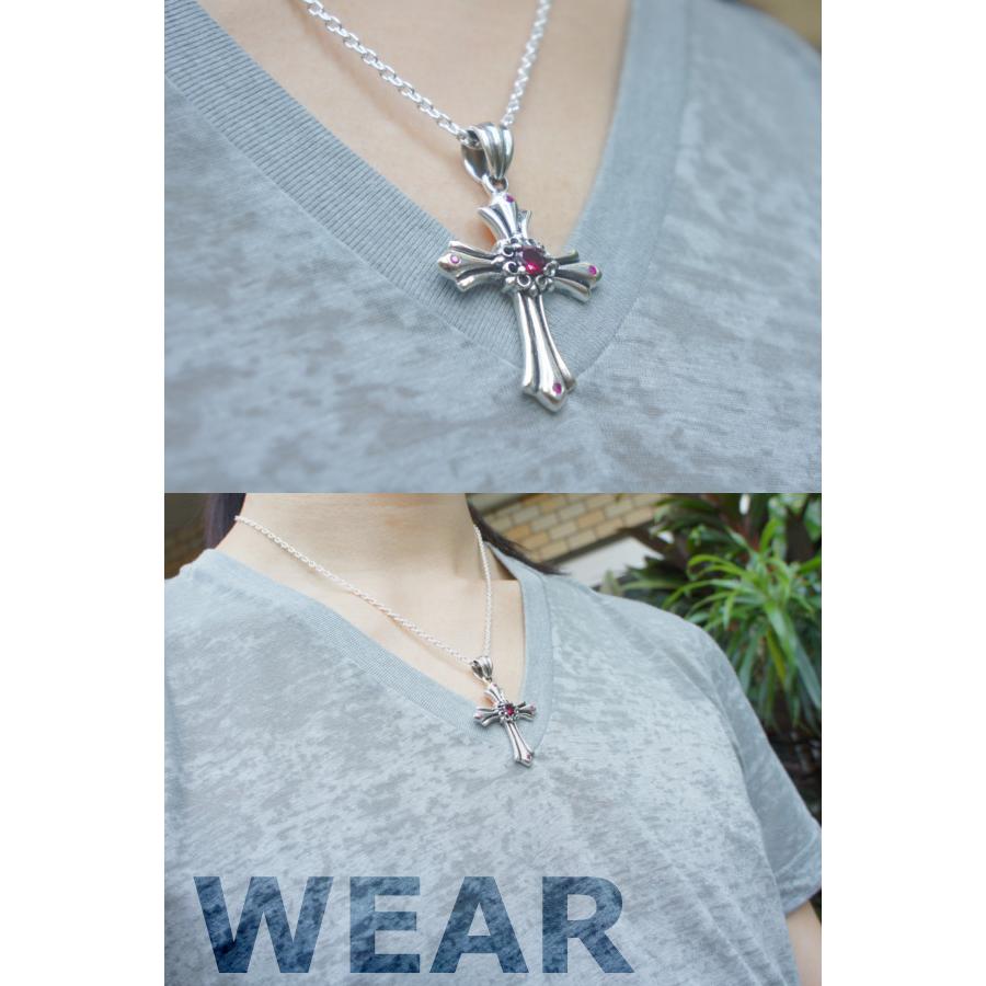 GRAN DEUR リリィ クロス ロードライトガーネット ルビー ブルートパーズ サファイア シルバー ペンダントトップ チェーンなし プレゼント : 新宿銀の蔵 シルバーアクセサリー ...