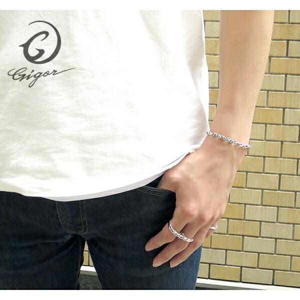 GIGOR（ジゴロウ） シルバー ブレスレット フリストデザインチェーン 18〜21cm ブレス シルバー925 銀 シルバーブレスレット メンズブレス : 新宿銀の蔵 シルバーアクセサリー ...