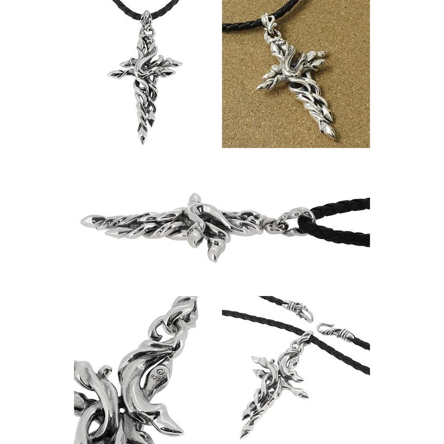 GIGOR（ジゴロウ） ネックレス メンズ ブランド シルバー クレストパス レザーネックレス シルバー925 ペンダント 人気 爆買 ...